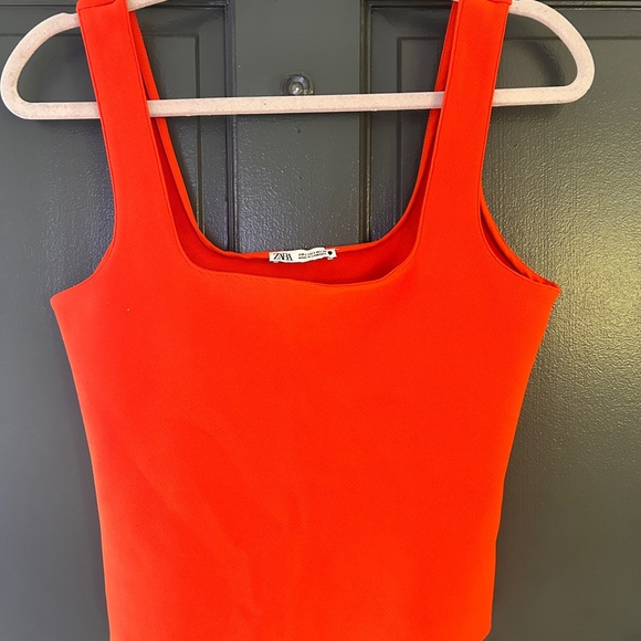 Zara | Tops | Zara Womens Red Tank Top | Poshmark